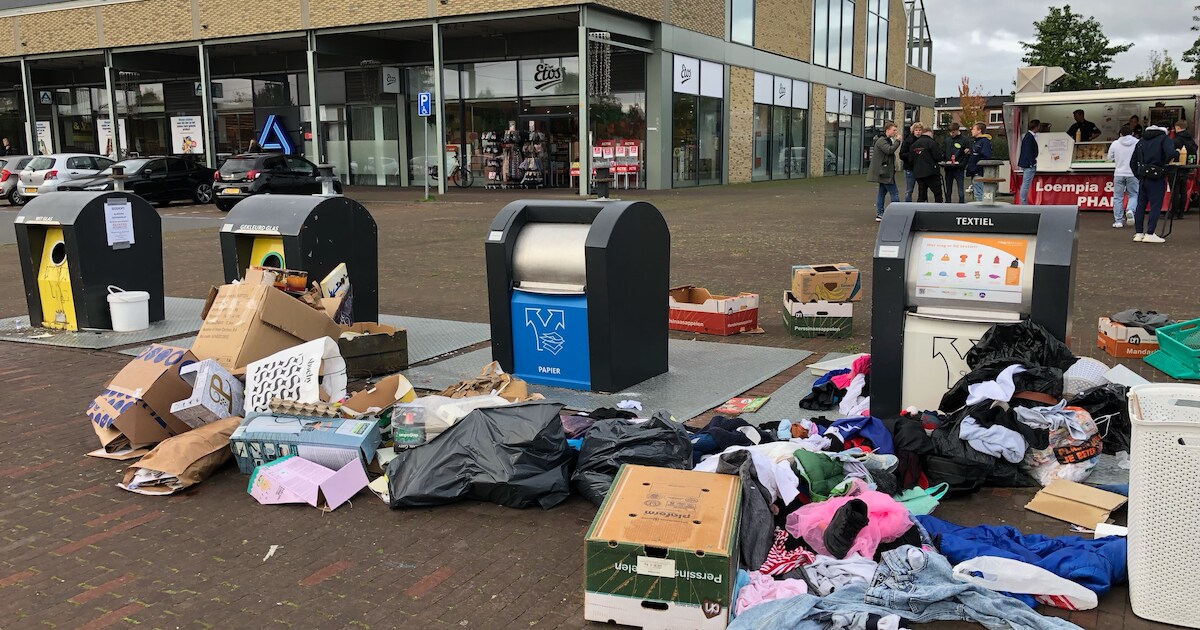 Puinhoop op Esrein: wie heeft hier zijn zomerkleding gedumpt ...