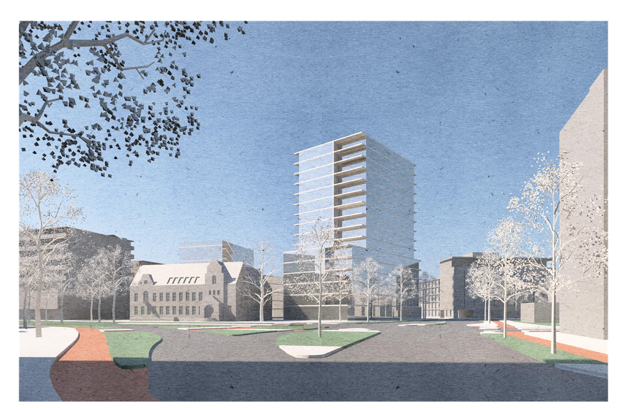 Bouwplan voor 45 meter hoge woontoren in Stratum verdeelt raad ...