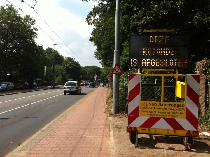 Utrechtseweg in Arnhem opnieuw afgesloten om bouw rotonde | Foto ...