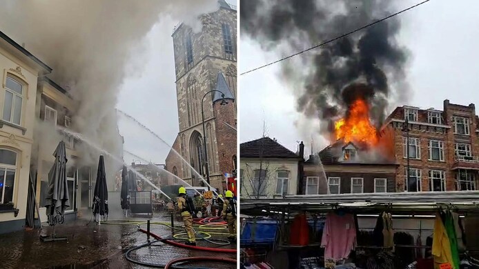 Cafetaria verwoest, hotel beschadigd bij zeer grote brand in Winterswijk: ‘Brandweerwagens ...