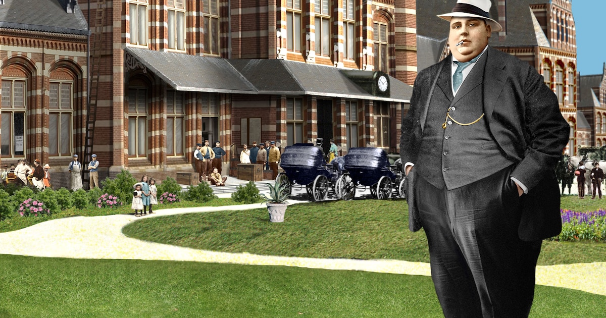 Emile Selbach, rond 1900 de dikste man van Nederland, was een ware ...