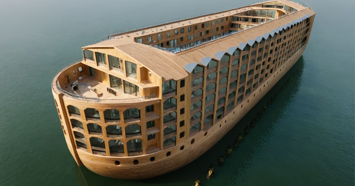 122 meter lange Ark van Noach staat te koop, en deze ondernemer weet er ...