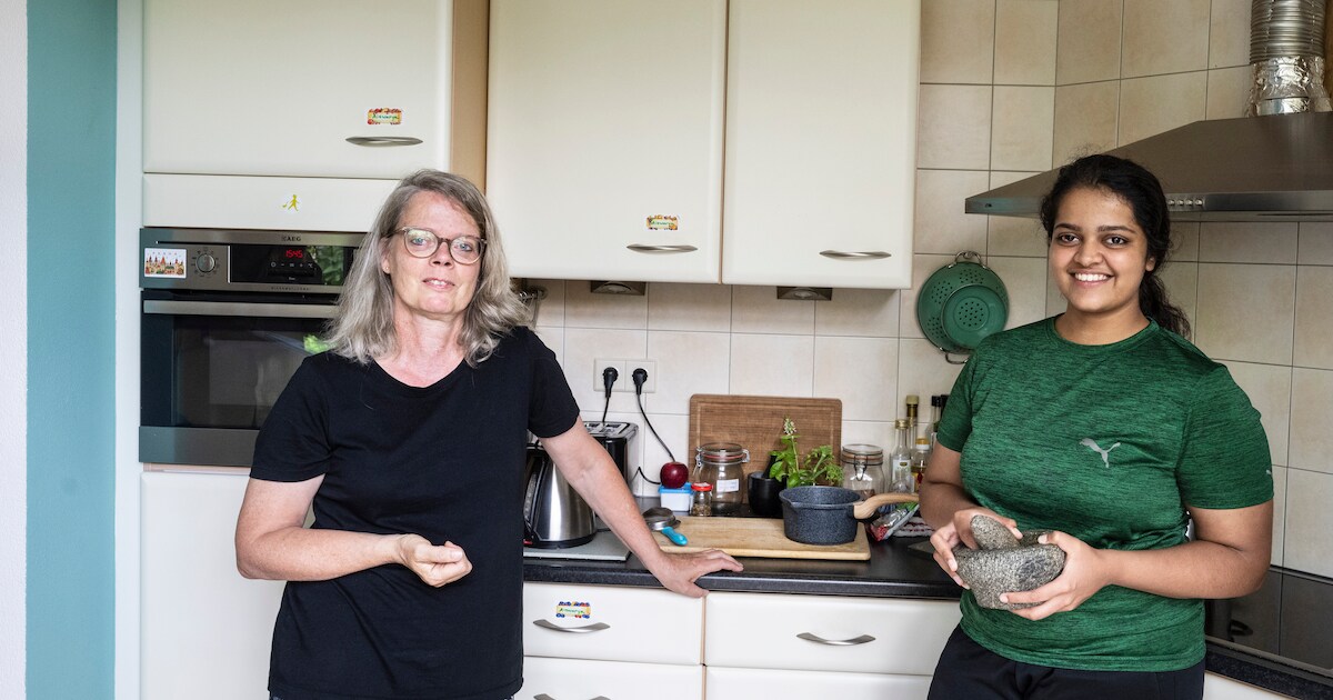 Christa heeft leven in huis en Aiswarya een fijne plek om te wonen ...