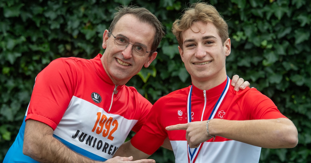 ‘Tijdritkanon’ Sander (18) heeft nu dezelfde kampioenstrui als zijn ...