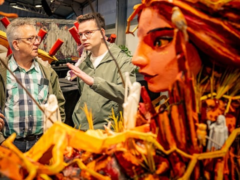 Alvast een blik op de corso-creaties: maquettes zeggen wel iets, maar ...