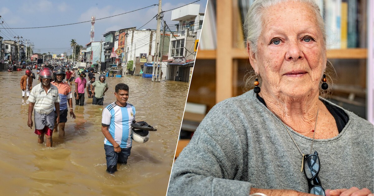 Janny (83) zit midden in overstromingen Sri Lanka: ‘De ramp is groot ...