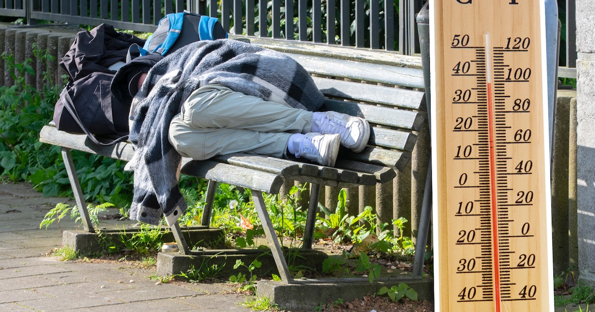 Extra maatregelen voor de hitte, maar dakloze Pascalle houdt het nog ...