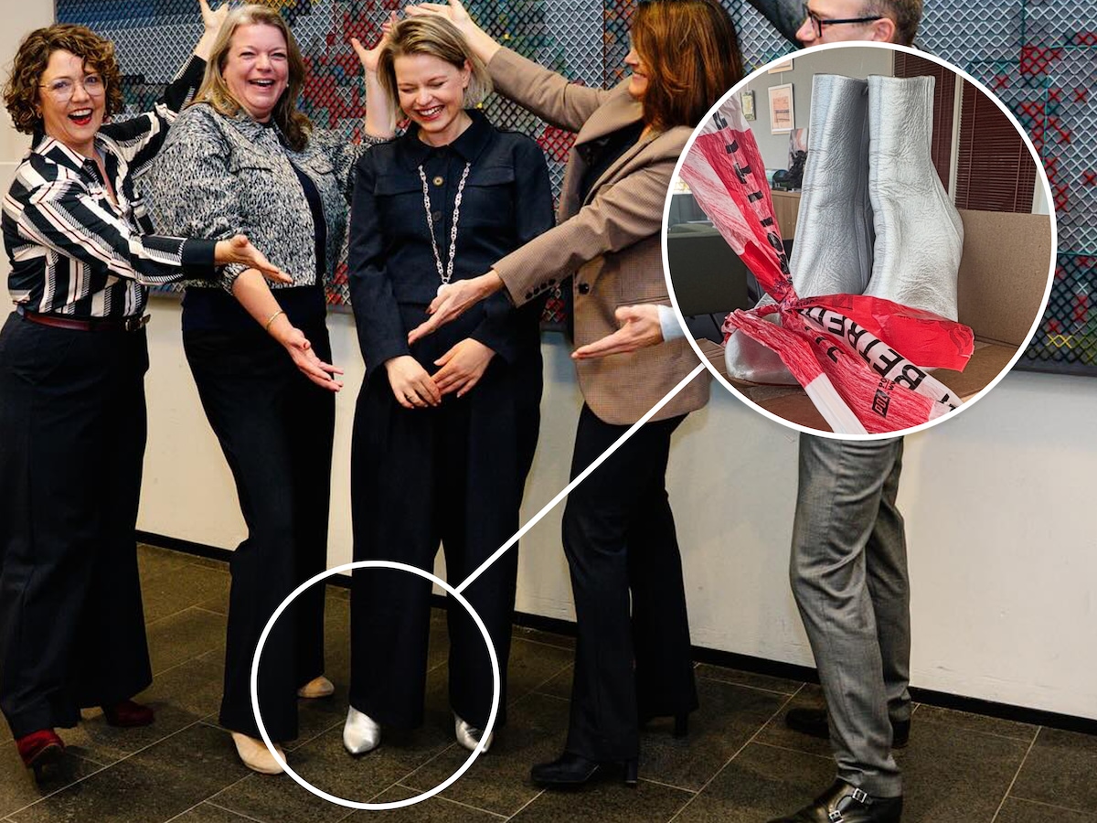 De gestolen ‘zilveren’ laarsjes van burgemeester zijn weer terecht ...