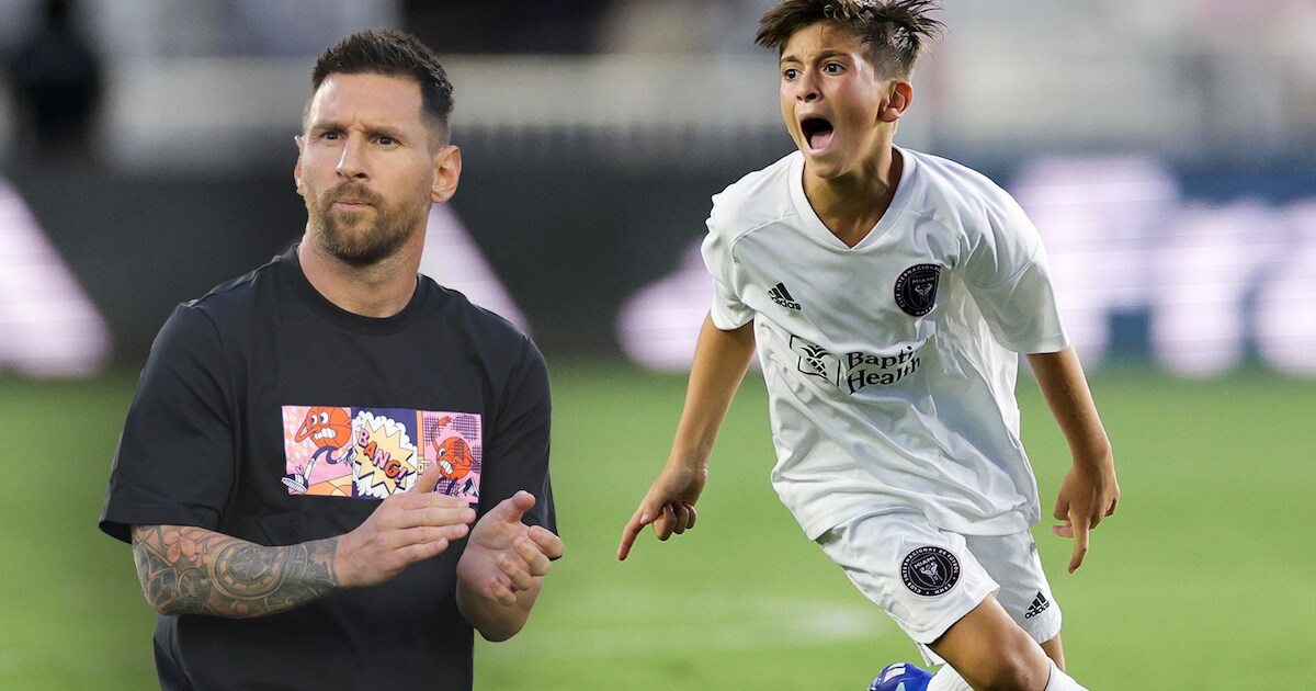 Zo vader, zo zoon? Thiago Messi (12) scoort elf keer in één wedstrijd | Voetbal | gelderlander.nl