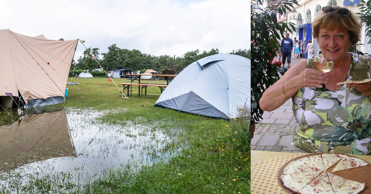 Fanatiek potje badminton op de camping zorgt voor puinhoop bij de buren ...