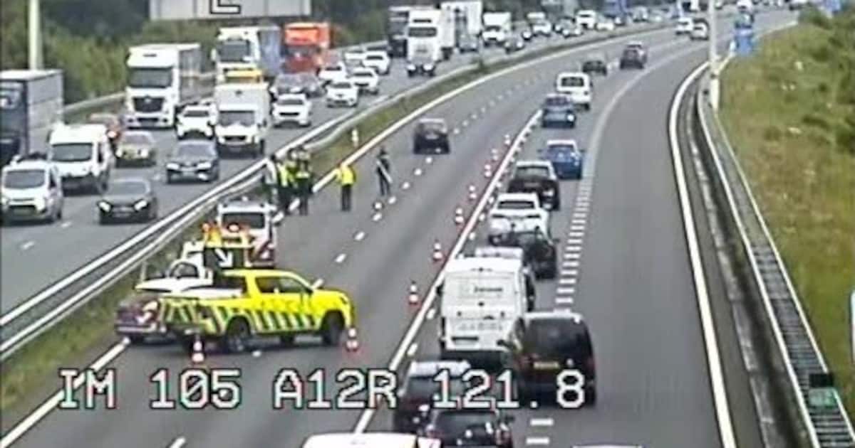 Botsing met twee auto's op A12: weg vrijgegeven en vertraging afgenomen ...