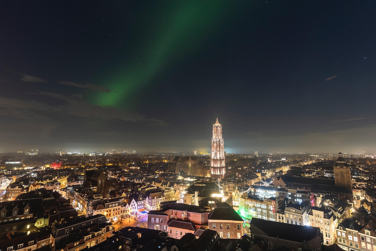 Wauw! Noorderlicht boven Utrecht zorgt voor magische beelden | Utrecht ...