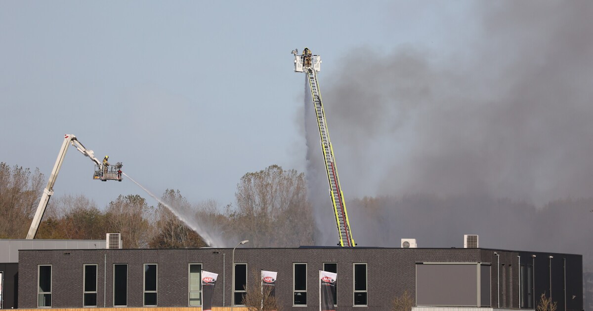 Grote brand op bedrijventerrein, pand van een ‘bedrijf in brandveiligheid’ verwoest | Brabant ...