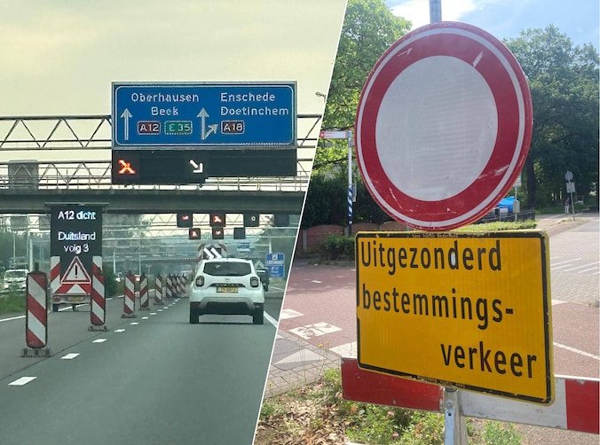 Weg richting Duitse grens tijdelijk dicht in Babberich: maatregel tegen ...