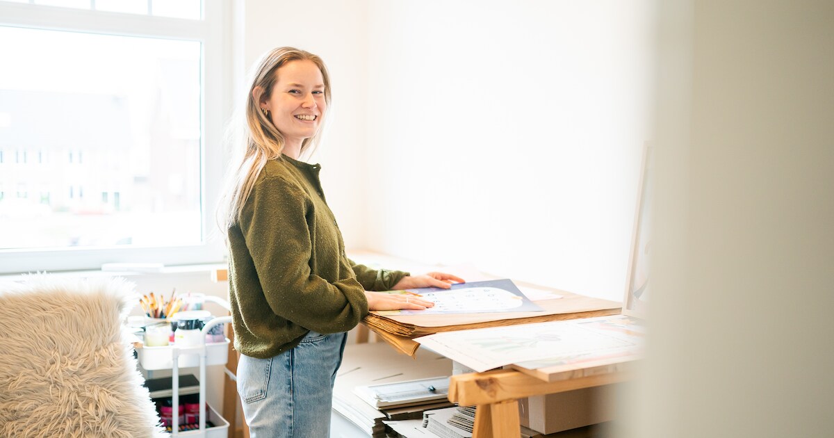 Anna (29) is illustrator, al kreeg ze ooit een 4 voor tekenen. ‘Je moet ...