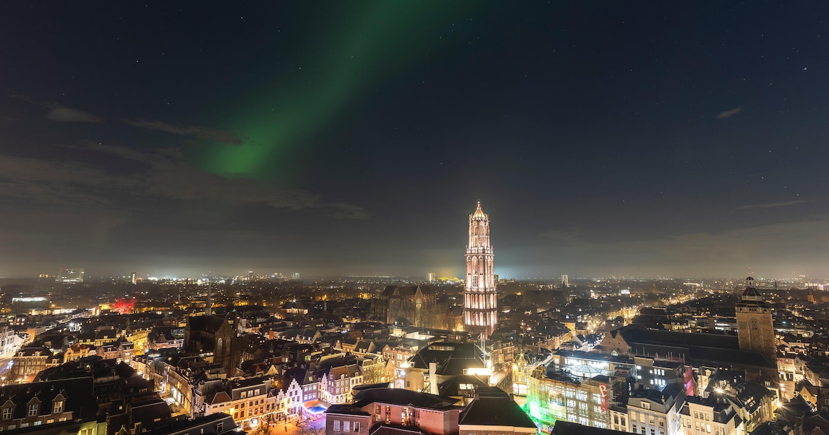Wauw! Noorderlicht boven Utrecht zorgt voor magische beelden | Utrecht ...