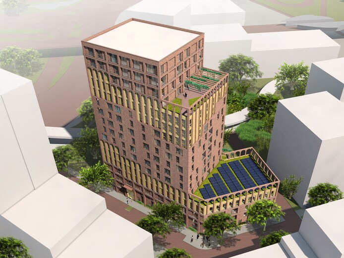 Woontoren bij station Lent met 167 appartementen voor starters torent ...