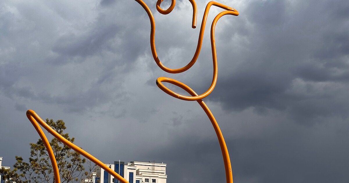 In de botanische tuin van de hoofdstad van Kazachstan staat nu een ...