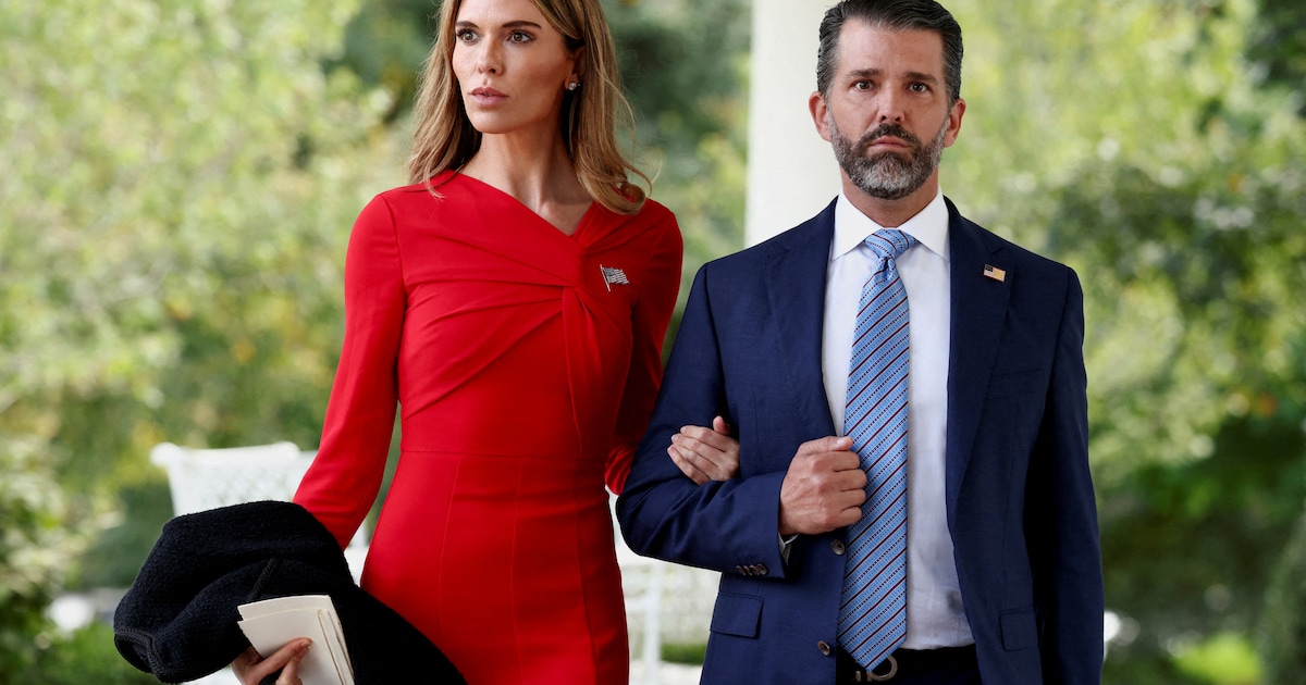 Donald Trump jr. verlooft zich voor derde keer, ditmaal met model ...
