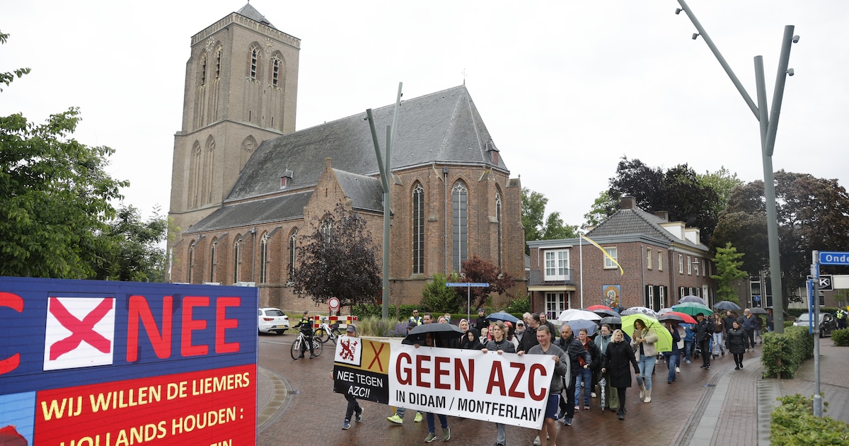 Tegenvallende opkomst bij protestmars tegen azc, organisatie heeft wel ...