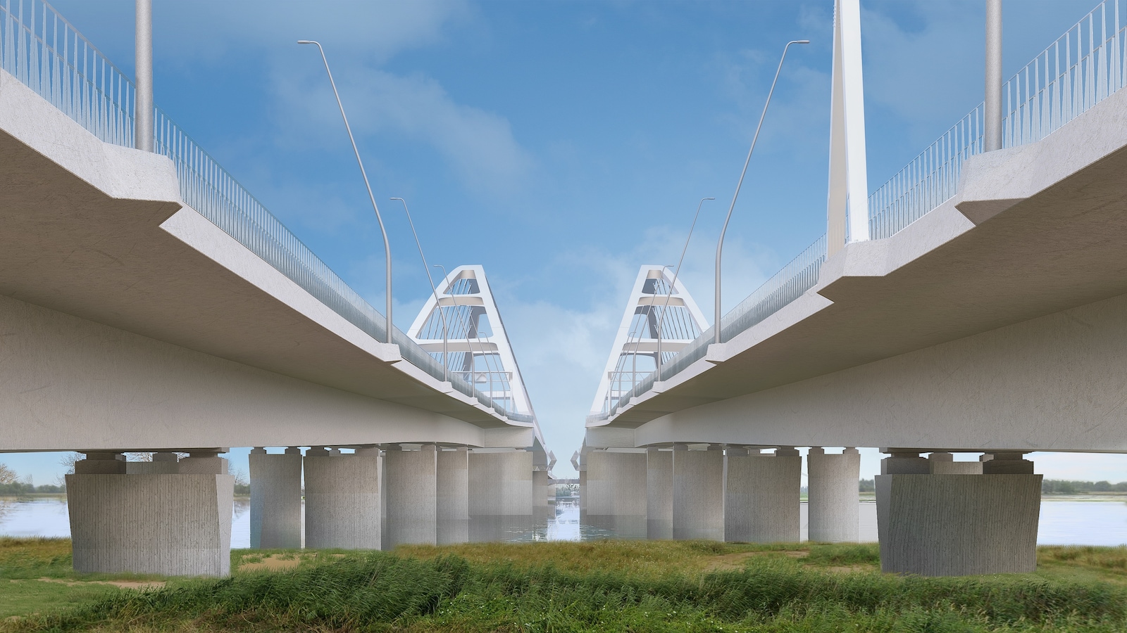 Bouw Merwedebrug gestart: een werkeiland in de rivier, delen worden ...
