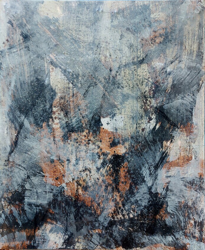 Bart Elfrink schildert met as en aarde om te laten zien hoe het klimaat ...