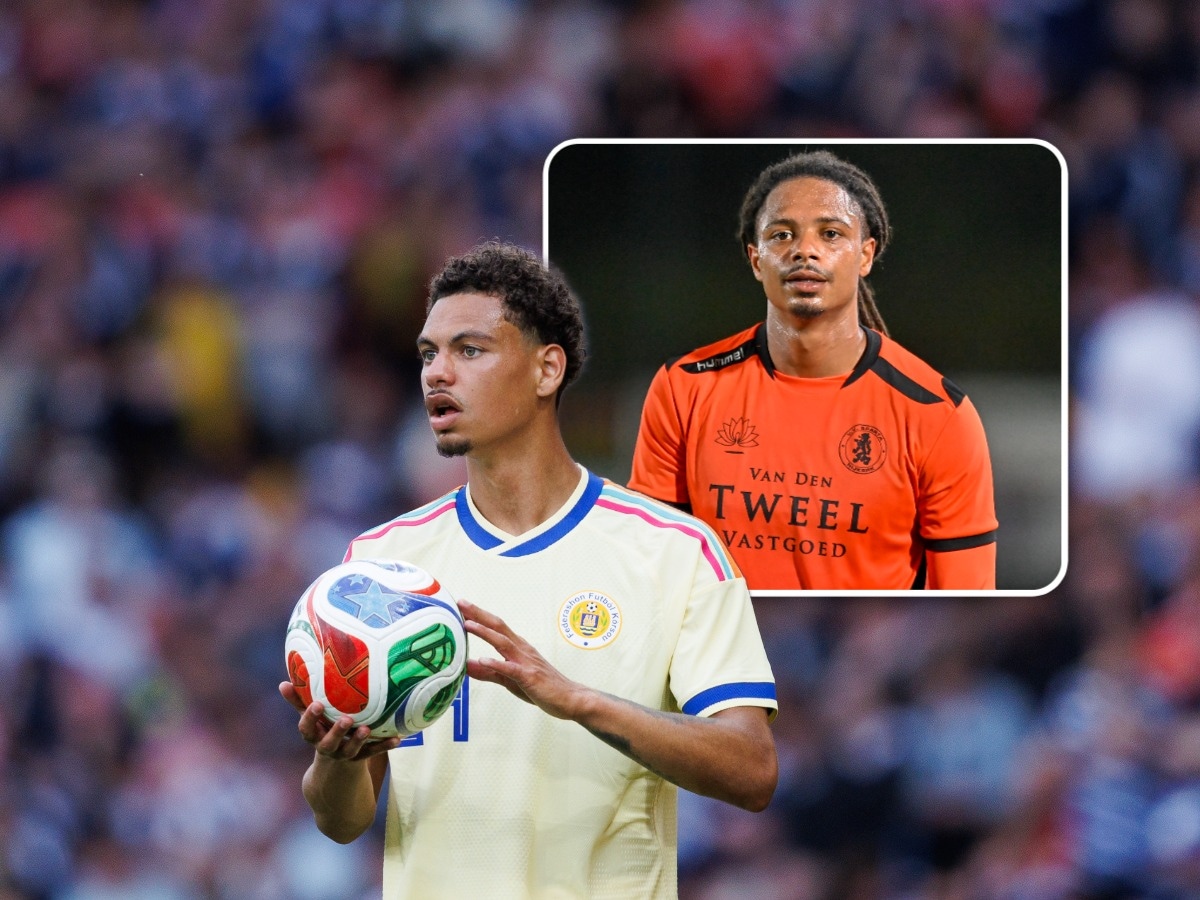 Tyrone Fonville trots op zijn broertje Deveron die met Curaçao op WK ...