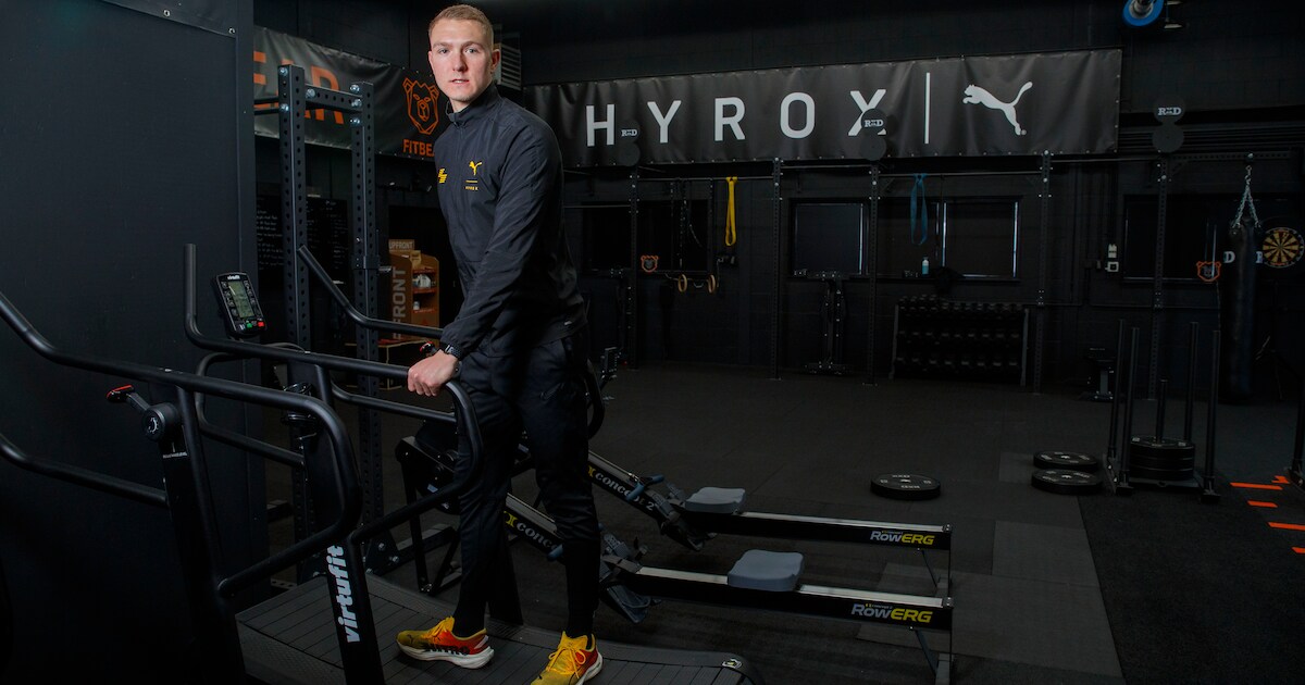 Hyrox is in Nederland nog relatief onbekend, maar voetballer Sam (23 ...