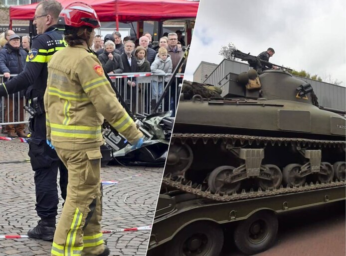 Hing geluidskabel bevrijdingsstoet te laag? De vergunning schreef 4,2 ...