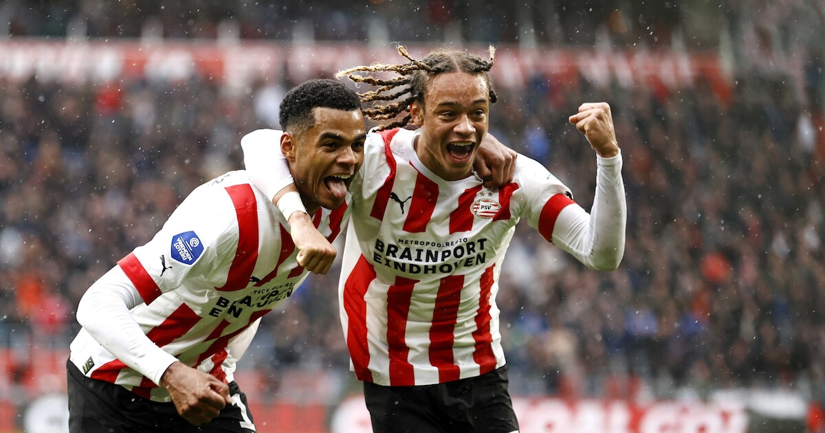 PSV schudt sores van zich af met zege op Feyenoord in meeslepend gevecht met zeven treffers ...