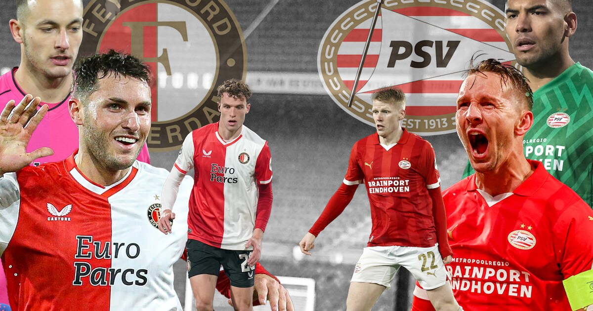 Wie kies jij van Feyenoord en PSV in één elftal: Wieffer of Schouten, Giménez of De Jong ...