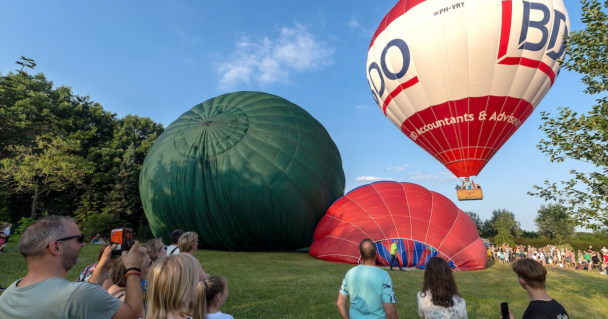 Recorddrukte bij jaarlijkse luchtballonvaart op ‘Airport Loil’: ‘Een ...