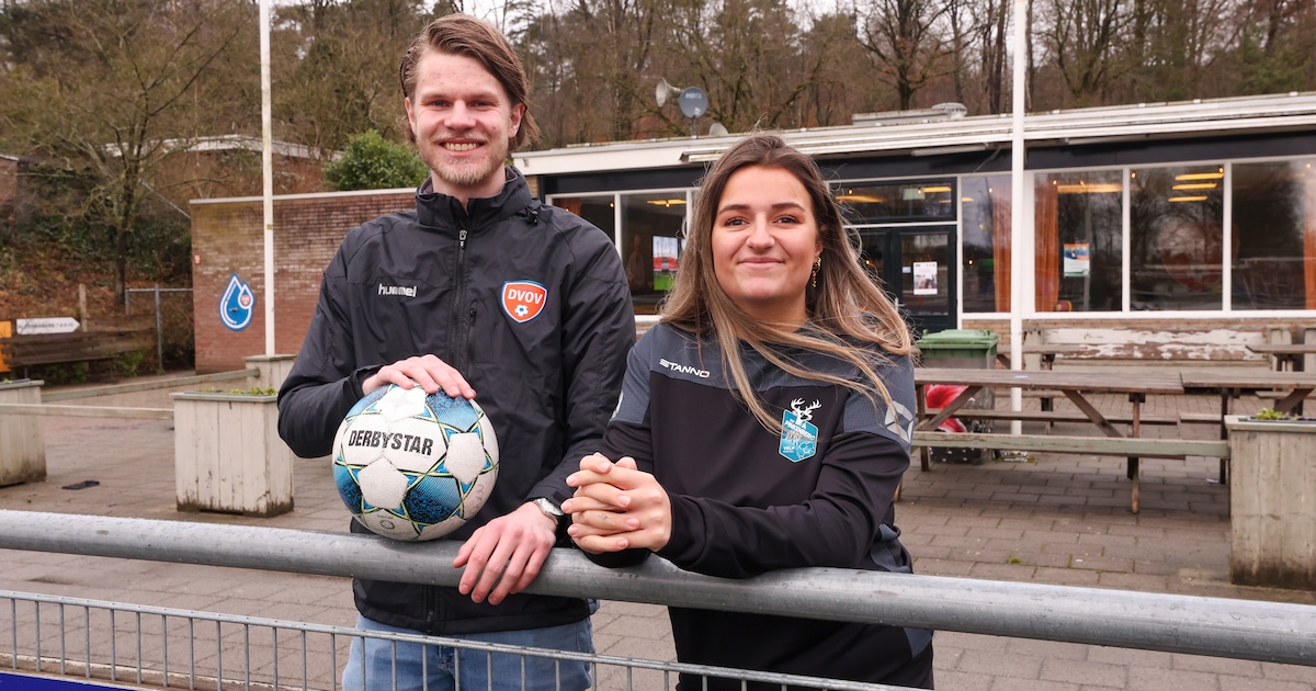Daan (24) en Annabel (24) besturen allebei al een voetbalclub in Velp ...