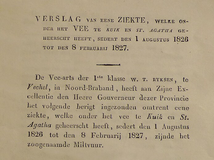 Besmettelijke ziekte onder het vee slaat hard toe in Sint Agatha | Land ...