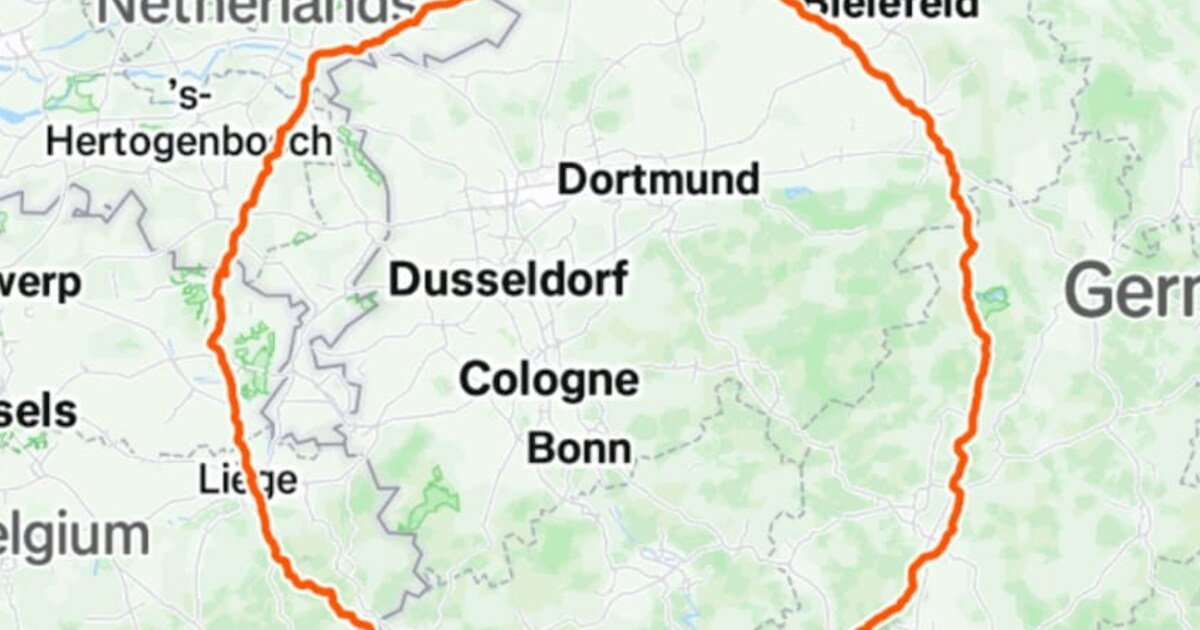 Liefhebber fietst een perfect rondje van 1000 kilometer | Brabant | De ...